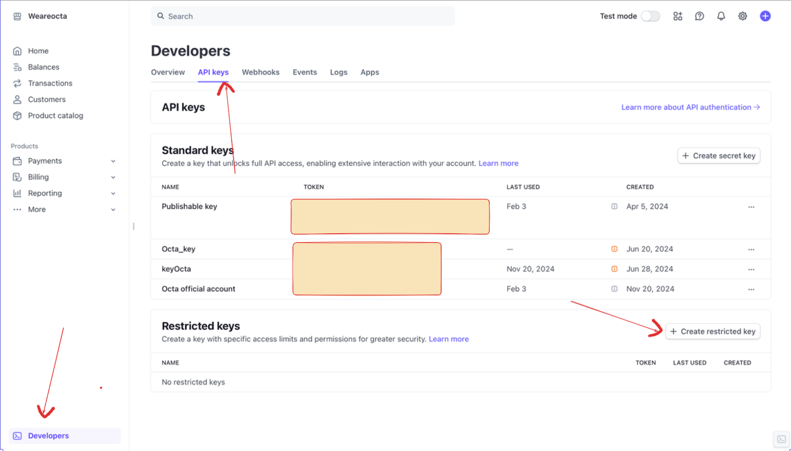 Connect Stripe account with OCTA – Octa